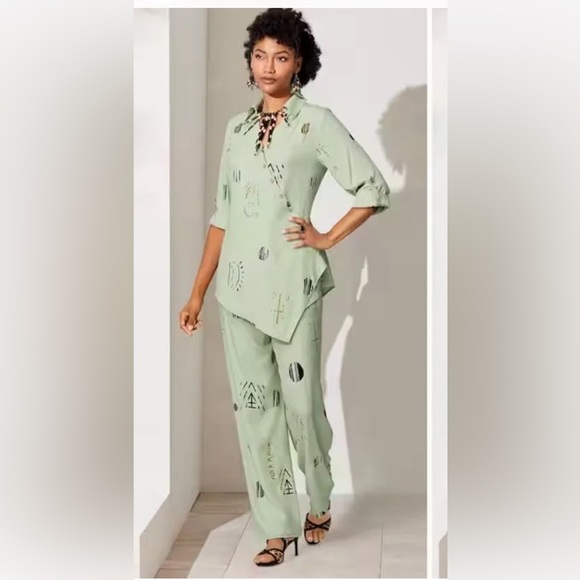 Ashro | Pants & Jumpsuits | Nwt 2 Piece Pant Set | Poshmark